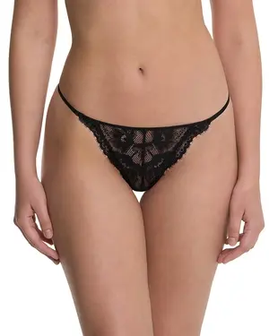 Natori Fleur Thong - Black