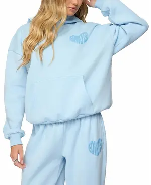 EDIKTED Major Love Hoodie - Light-blue