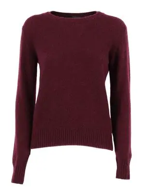 PHI FDL Long Sleeve Crew Neck Sweater - Red