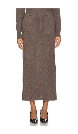 Naadam Cashmino Tailored Skirt - Cacao