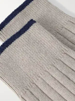 Brunello Cucinelli Ribbed Virgin Wool-blend Socks