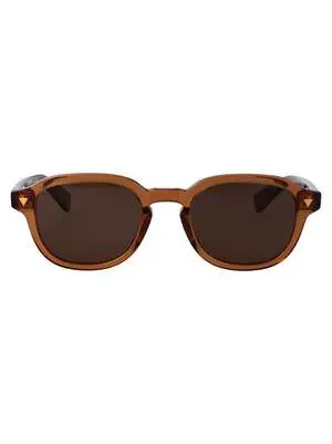 Bottega Veneta Acetate Full Rim Sunglasses - Brown-brown-brown