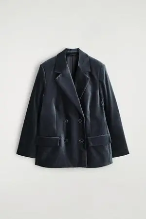Cos Velvet Double-breasted Blazer
