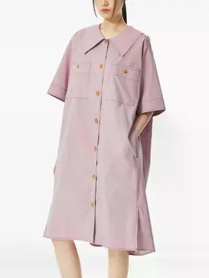 STUDIO TOMBOY Button-down Shirt Dress With Pockets