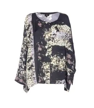 YAVI Printed Oversized Shirt - Multicolour