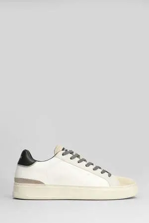 CRIME LONDON Blade Leather Sneakers - White