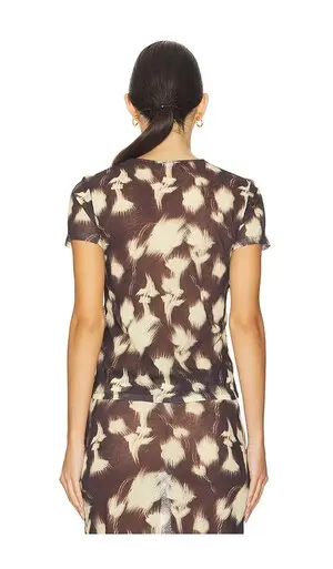 SIEDRES Arden Printed Sheer Top
