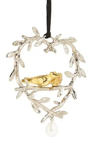 Michael Aram Lovebirds' Ornament - Silver