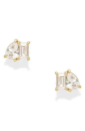 MOD + JO Toi Et Moi Mixed Cut Stud Earrings