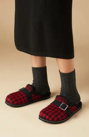 Vivaia Round-toe Wool Slippers
