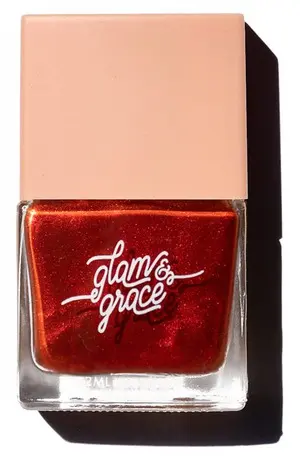 GLAM & GRACE Nontoxic Nail Polish - Scarlet