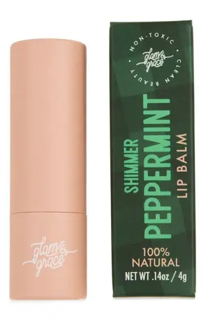 GLAM & GRACE Shimmer Lip Balm Peppermint