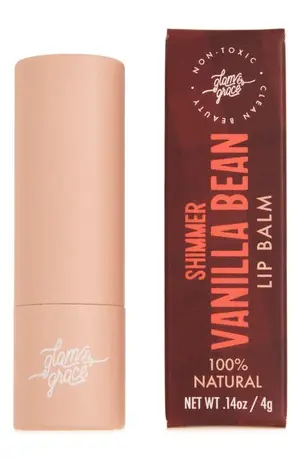 GLAM & GRACE Shimmer Lip Balm Vanilla