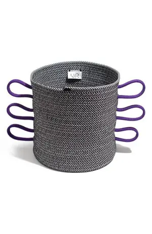 UGLY RUGLY Wild Wings Storage Basket - B And W Stripe Purple