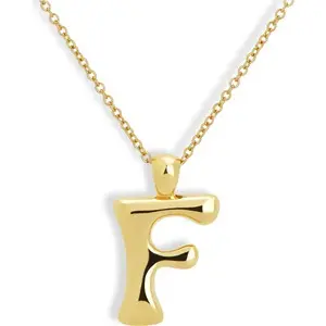 MOD + JO Blake Bubble Letter Pendant Necklace - F