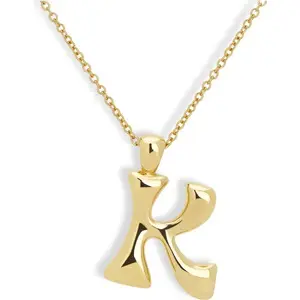 MOD + JO Blake Bubble Letter Pendant Necklace - K