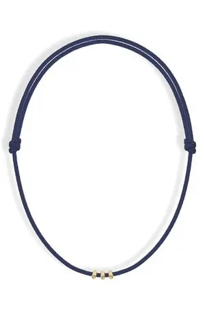 MOD + JO Tommy Cord Necklace Blue