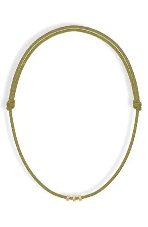 MOD + JO Tommy Cord Necklace - Green
