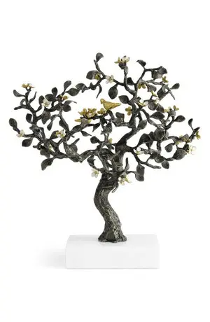 Michael Aram Lovebirds Sculpture - Black/gold