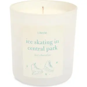 LITERIE Ice Skating In Central Park Scented Candle - Light Blue