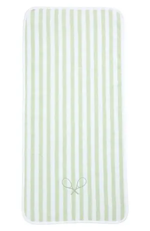 WEEZIE Stripe Organic Cotton Terry Towel - Rackets