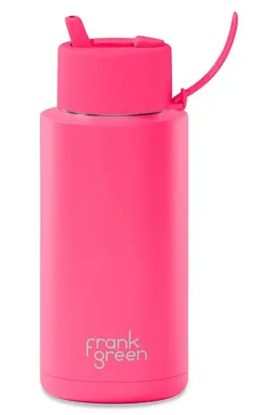 FRANK GREEN 34-ounce Water Bottle Neon Pink