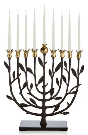 Michael Aram 'pomegranate' Menorah Metallic Gold