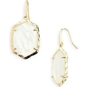 Kendra Scott Daphne Drop Earrings - Gold Ivory Mother Of Pearl