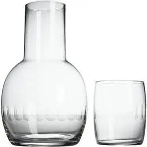THE VINTAGE LIST Crystal Carafe & Glass Set - Lens