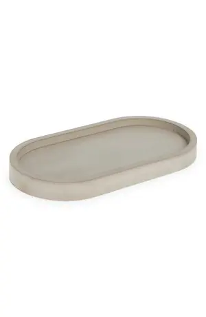TENN PRAIRIE Oval Candle Tray - Grey