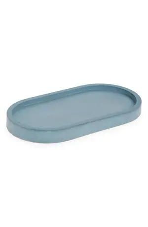 TENN PRAIRIE Oval Candle Tray - Navy