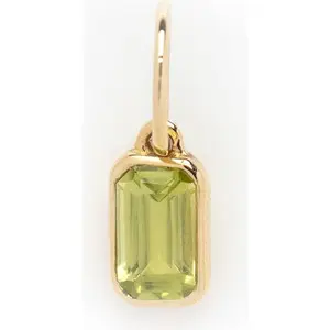 LOCAL ECLECTIC Solid 9k Gold & Baguette-Cut Charm August Natural Peridot