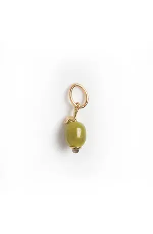LOCAL ECLECTIC Solid 9k Gold Foodie Charm - Olive
