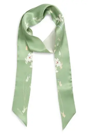 LOST PATTERN Lily Skinny Silk Scarf