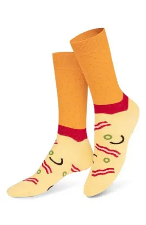 DOIY 2-pack Napoli Pizza Crew Socks