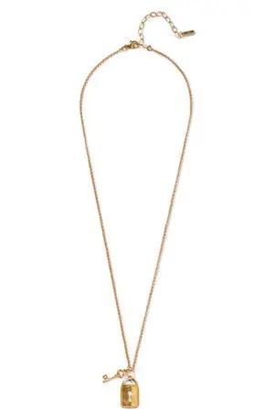 Chan Luu Mini Padlock Pendant Necklace - Yellow Gold