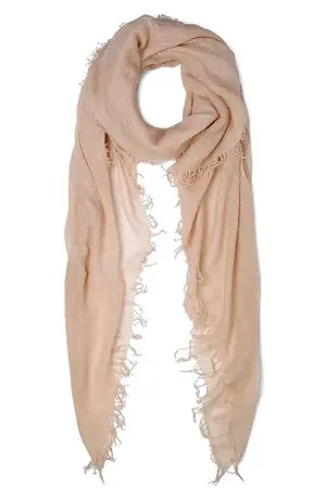 CHAN LUU Fringe Cashmere & Silk Scarf