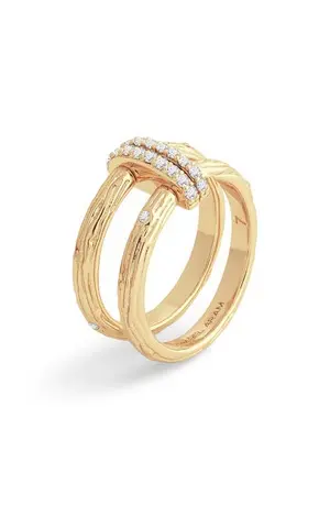 ANABEL ARAM JEWELRY Enchanted Forest Stacked Ring - Gold