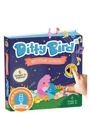 DITTY BIRD Bedtime Songs Interactive Musical Sound Book - Navy