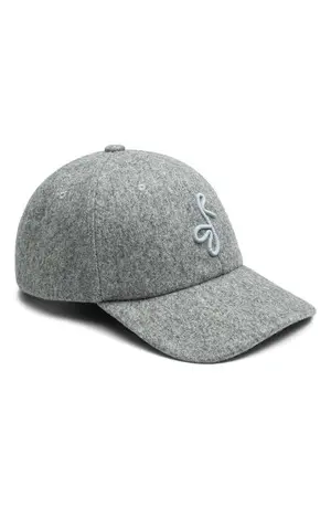 Ruslan Baginskiy Monogram Embroidered Baseball Cap - Grey