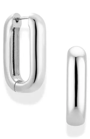 MOD + JO Elly Grande Hoop Earrings - Silver