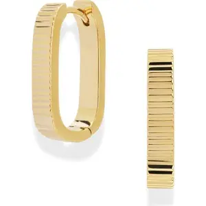MOD + JO Malorie Textured Hoop Earrings - Gold