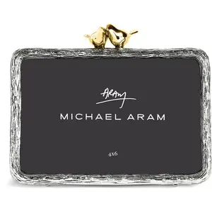 Michael Aram Lovebirds 4 X 6-inch Picture Frame - Silver/gold