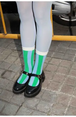 DOIY Lime Soda Crew Socks