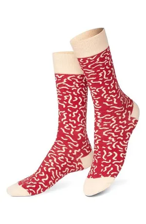 DOIY Supreme Salami 3d Crew Socks - Burgundy