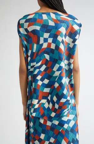 Issey Miyake Dancing Square Pleated Top
