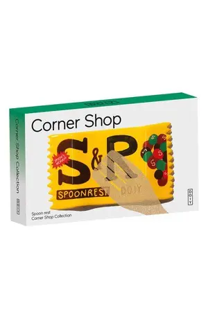 DOIY Corner Shop Collection S & R Ceramic Spoon Rest