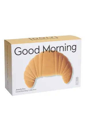 DOIY Good Morning Collection Croissant Velvet Storage Box