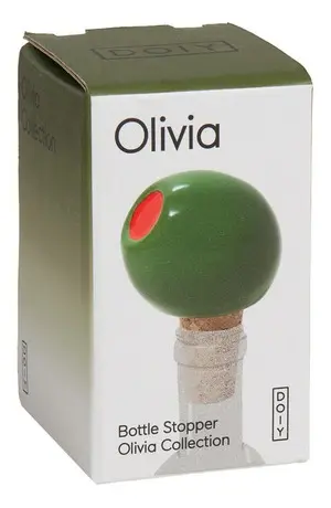 DOIY Olivia Ceramic & Cork Bottle Stopper