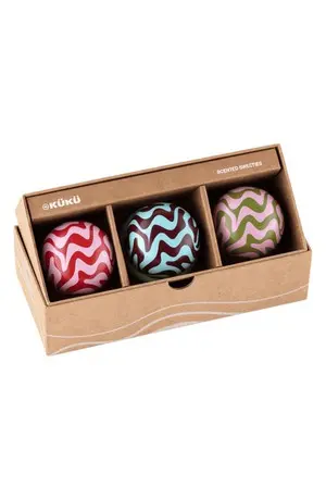 WEKUKU Scented Sweeties Set Of 3 Candles - Floral Fruity